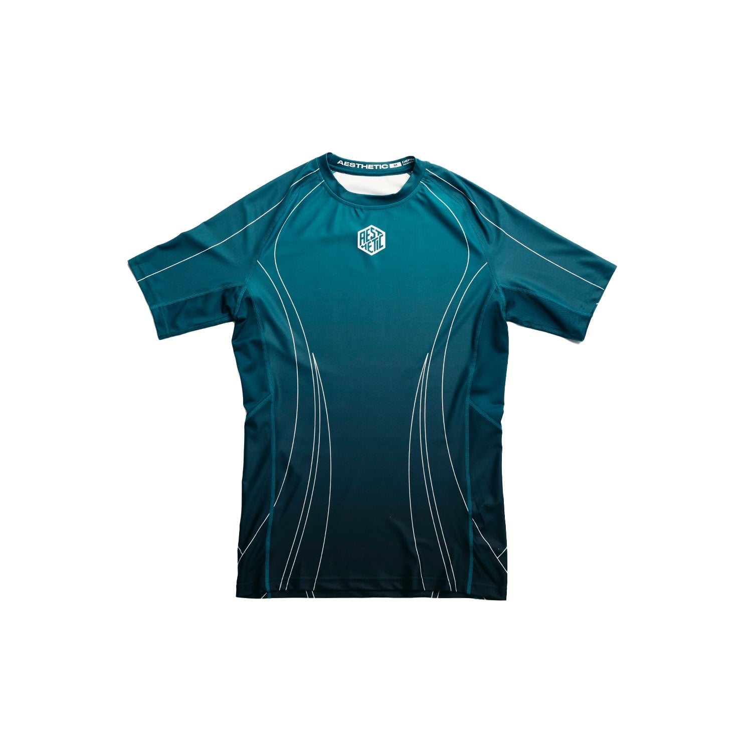'Motion' Jozef Chen Short Sleeve Rashguard (Castleton Green ...